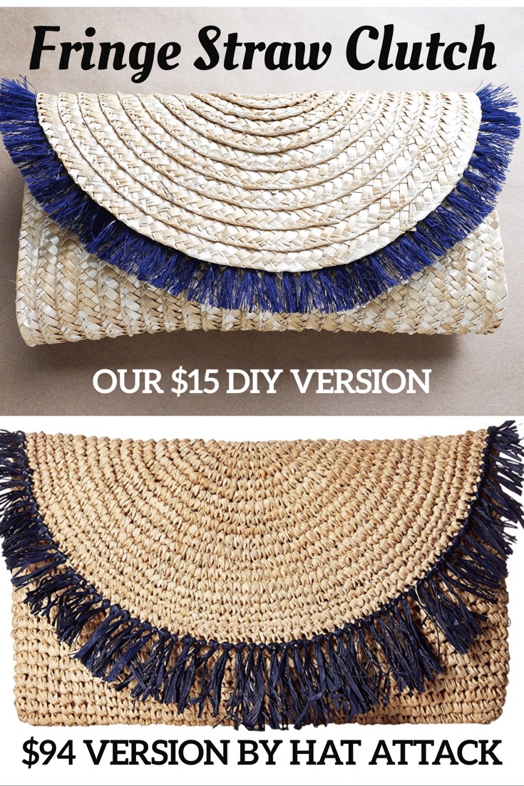 DIY Summer Straw Clutch With Fringe - South Lumina Style