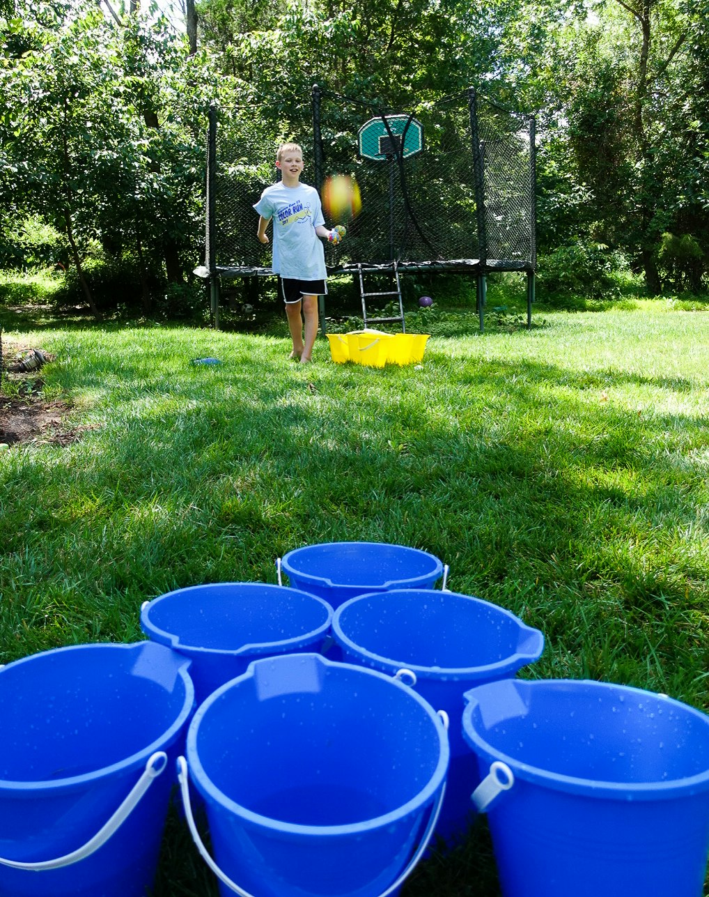 DIY Summer Games Backyard Bucket Ball - South Lumina Style