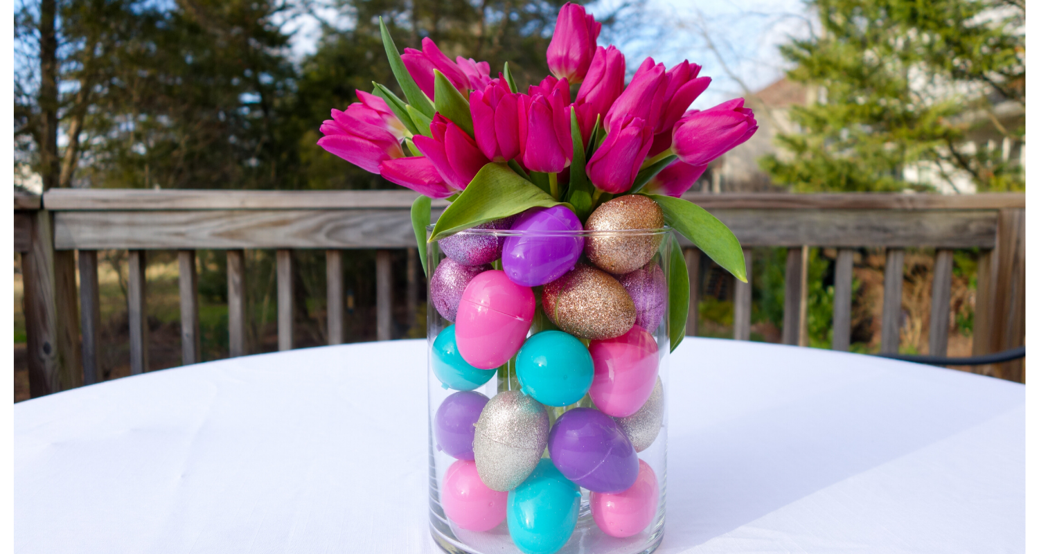 Simple Easter Egg Centerpiece - South Lumina Style