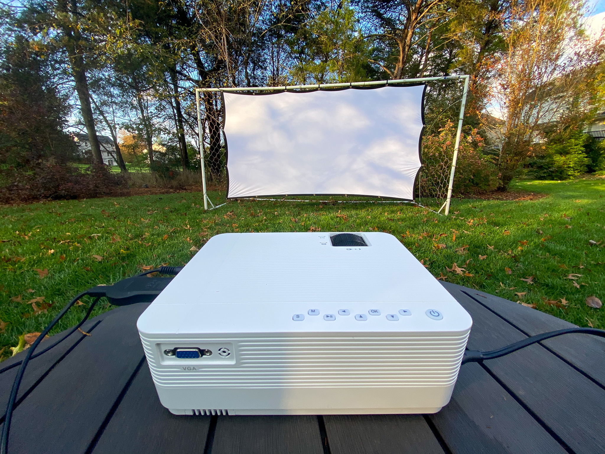 How To Set Up A Backyard Movie Night - South Lumina Style