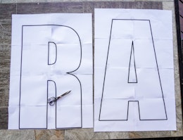 1ft All Letters A Z Bundle Large Foam Letter Templates Marquee Letter 