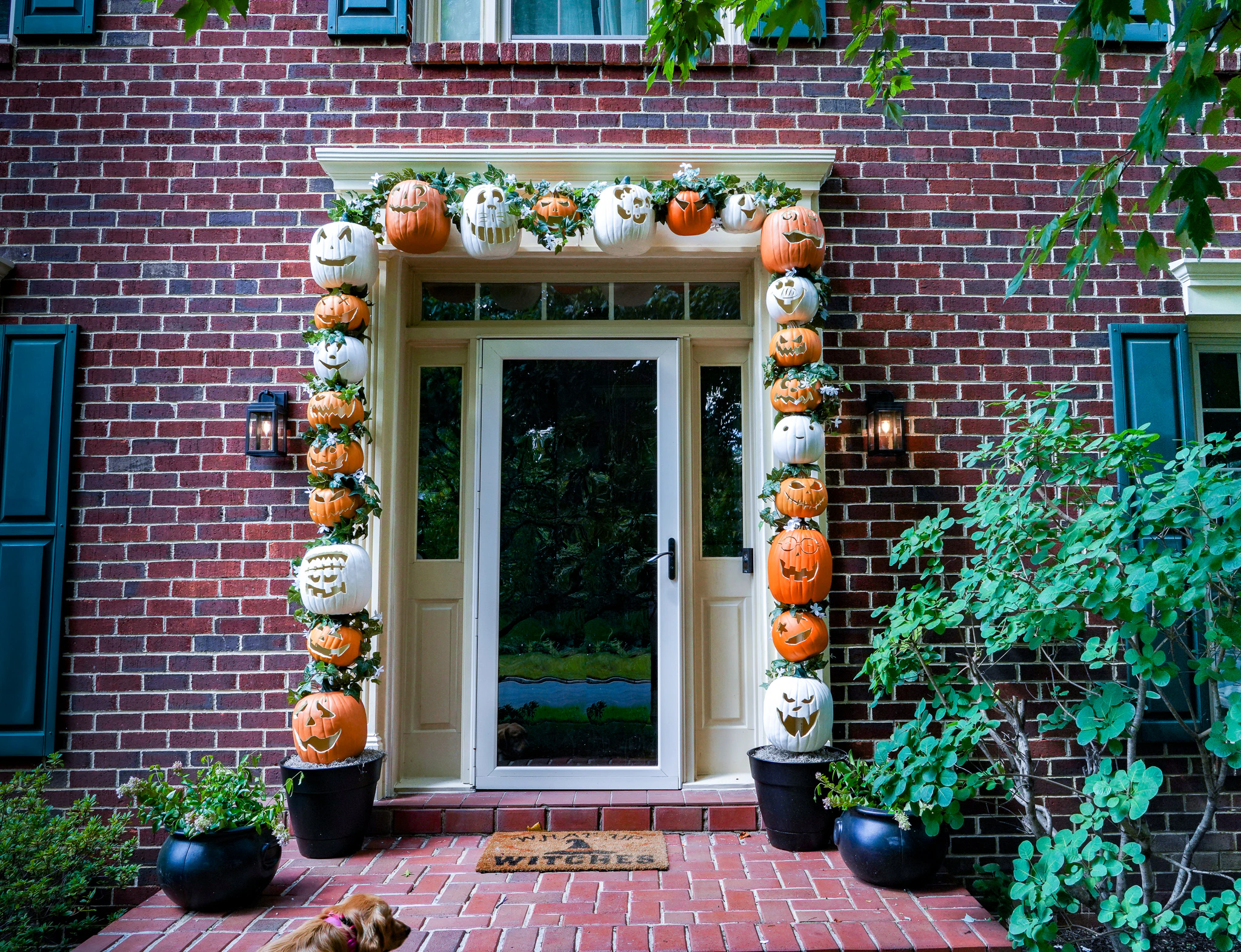Craft Pumpkin Halloween Display - South Lumina Style
