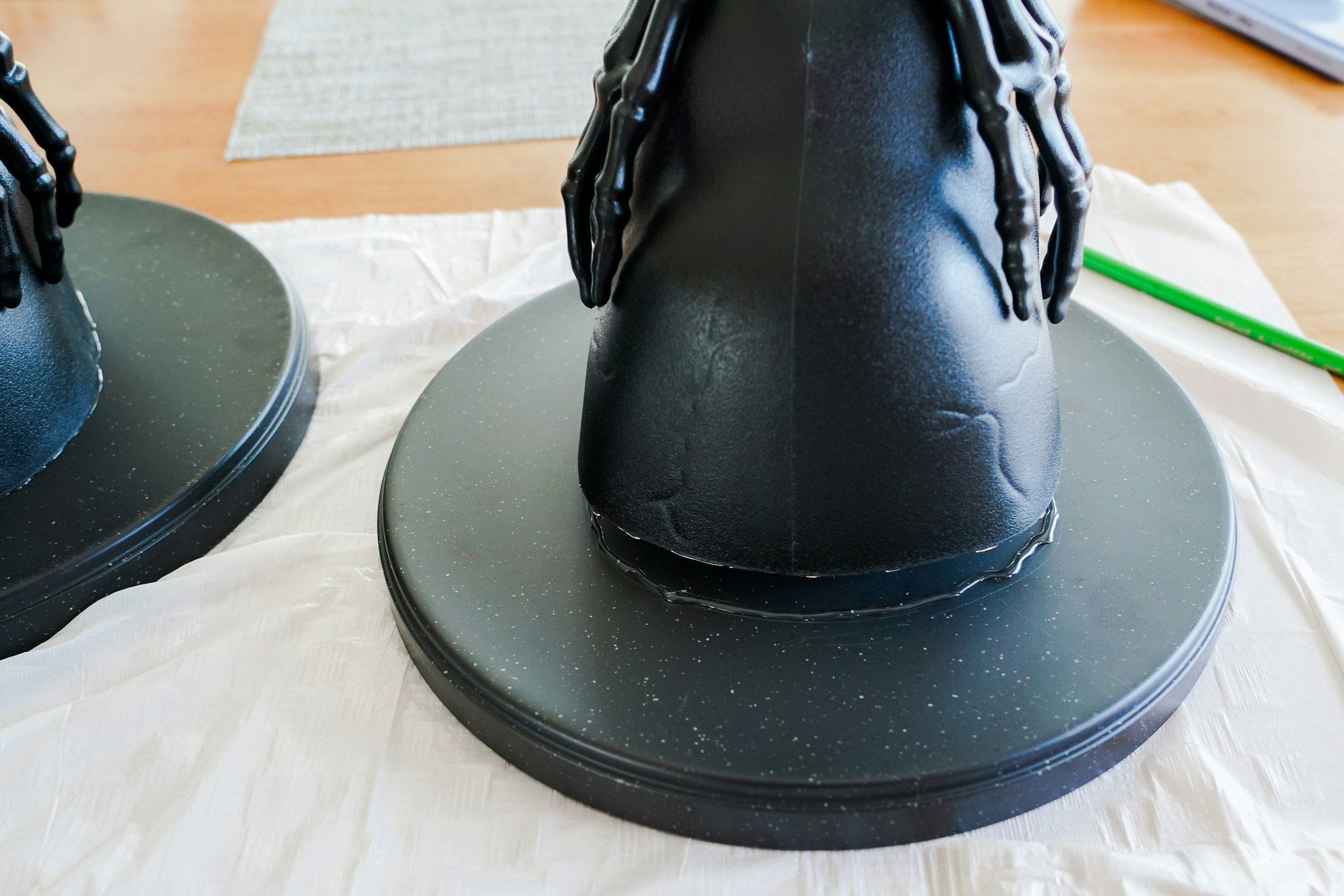 Easy Halloween Decorations - Skeleton Serving Dish - South Lumina Style